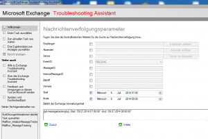 Message Tracking GUI - Frankys Web