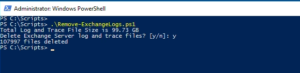 Clean up Exchange log files with PowerShell - Frankys Web