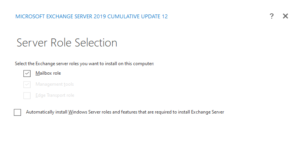 Installation of Exchange 2019 CU12 on Windows Server 2022 - Frankys Web