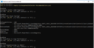 Implement Exchange Health Checker recommendations via script - Frankys Web