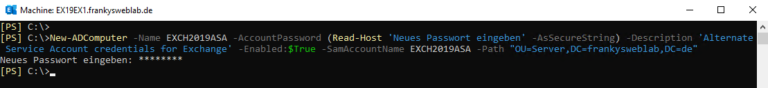 Exchange 2019: Kerberos Authentifizierung aktivieren - Frankys Web