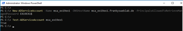 Group Managed Service Accounts (gMSA) for tasks and services - Frankys Web