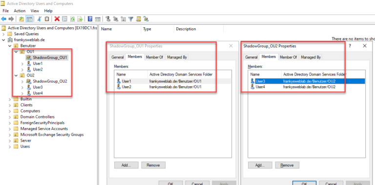 Update Active Directory Shadow Groups - Frankys Web