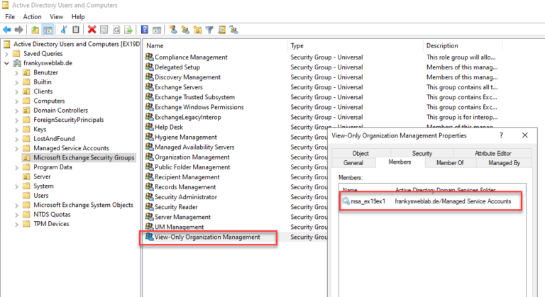 Group Managed Service Accounts (gMSA) for tasks and services - Frankys Web