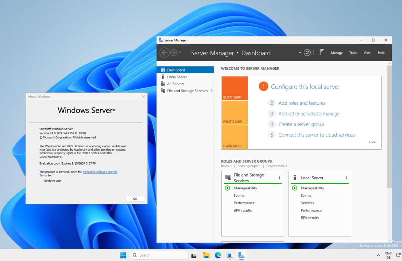 Mein erster Eindruck vom Windows Server vNext - Frankys Web