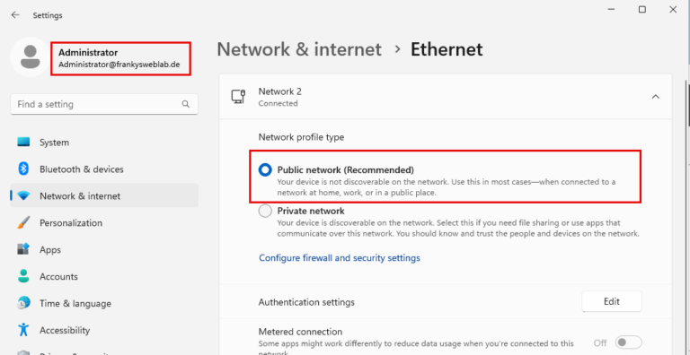 Windows Server 2025: Incorrect network profile on domain controller - Frankys Web