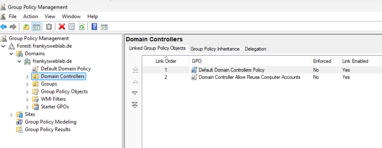 Active Directory: Reuse of the account was blocked by a security policy ...