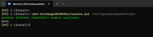 HowTo: Install Exchange 2019 CU15 on Windows Server 2025 Installation - Frankys Web