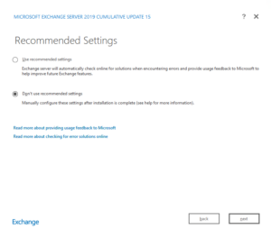 HowTo: Install Exchange 2019 CU15 on Windows Server 2025 Installation - Frankys Web