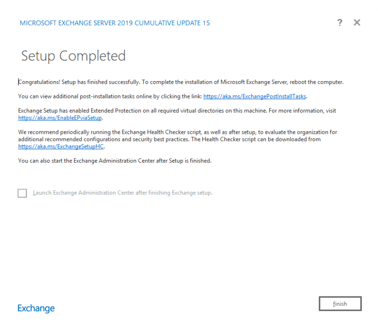 HowTo: Installation Exchange 2019 CU15 auf Windows Server 2025 Installation - Frankys Web